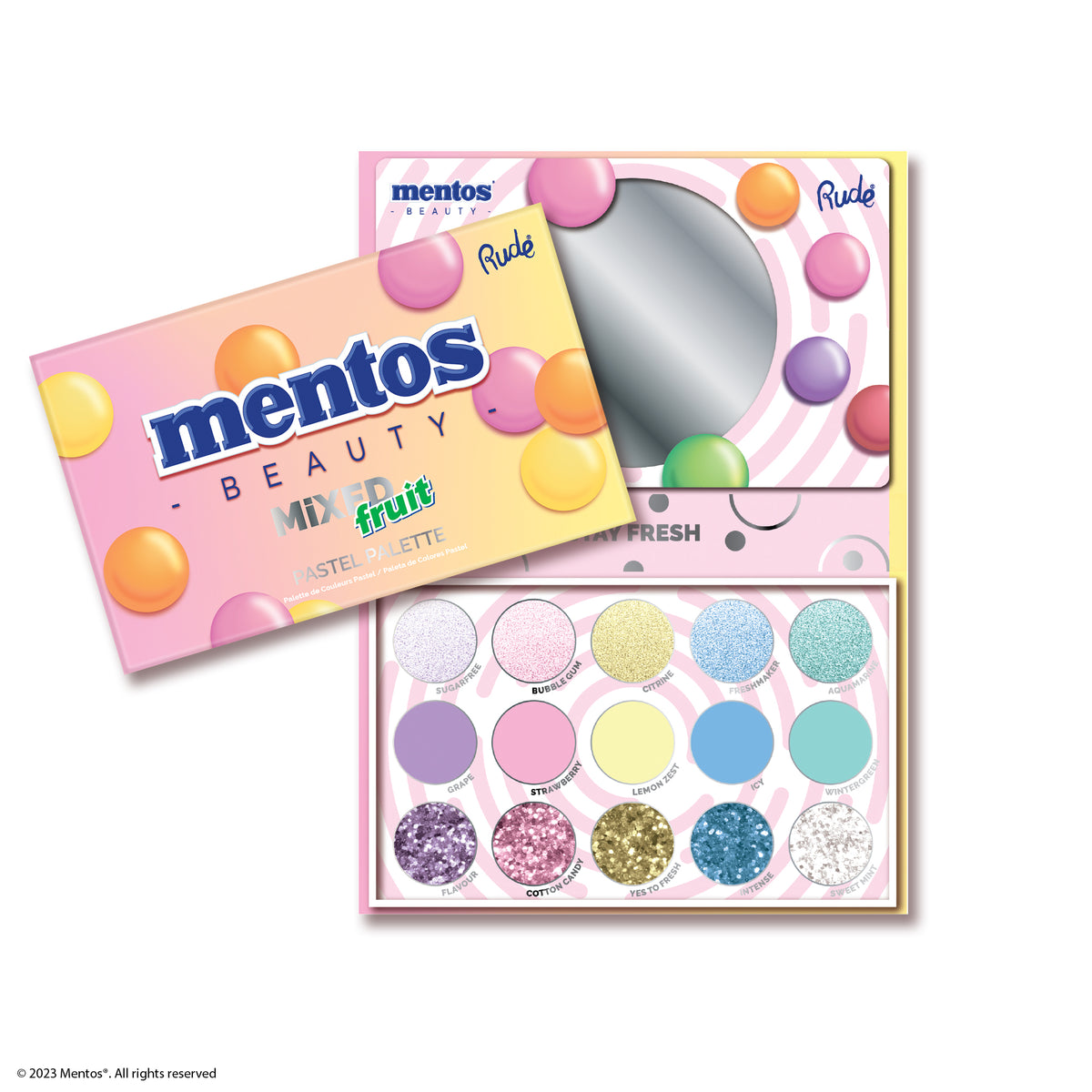 Mentos x Rude Cosmetics - Lip Balm, Makeup Kit, Palette & Brush