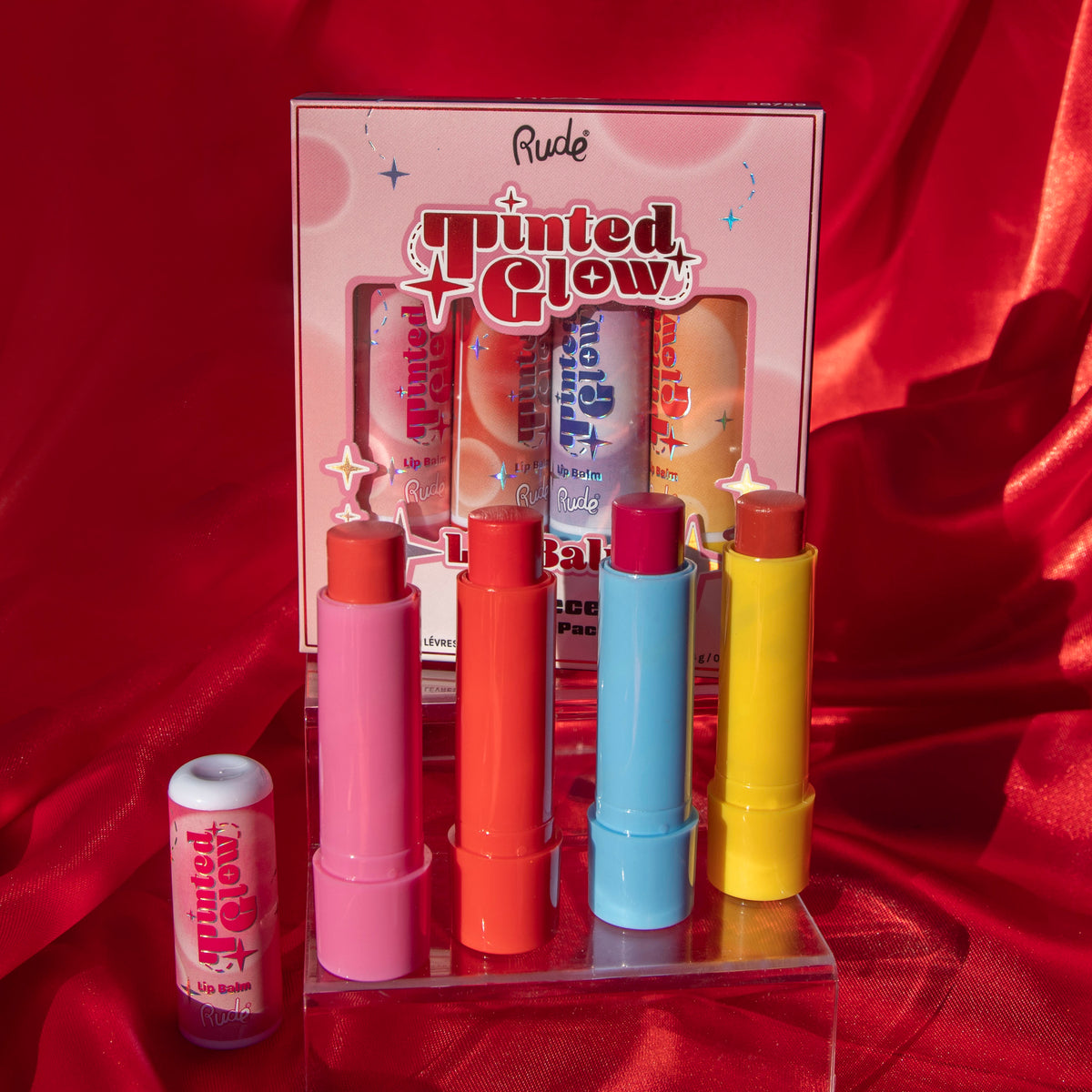 Tinted Glow Lip Balm (4 Piece Set) – Rude Cosmetics
