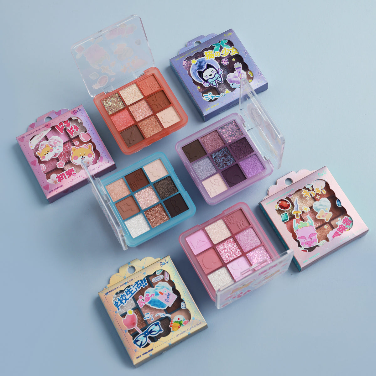 Chibi Manga 9 Color Eyeshadow Palette – Rude Cosmetics