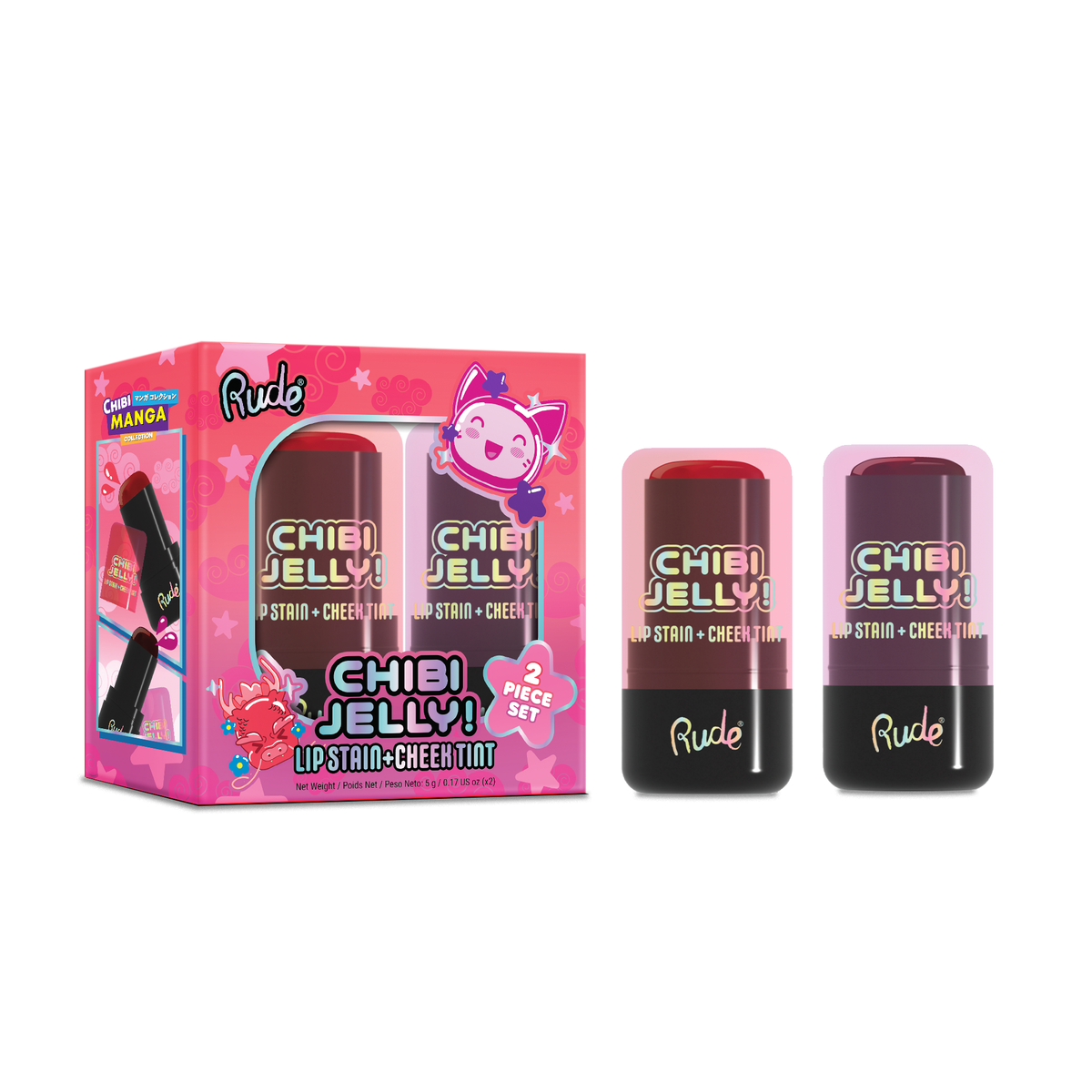 Chibi Manga Collection Chibi Jelly! Lip Stain + Cheek Tint Duo – Rude ...