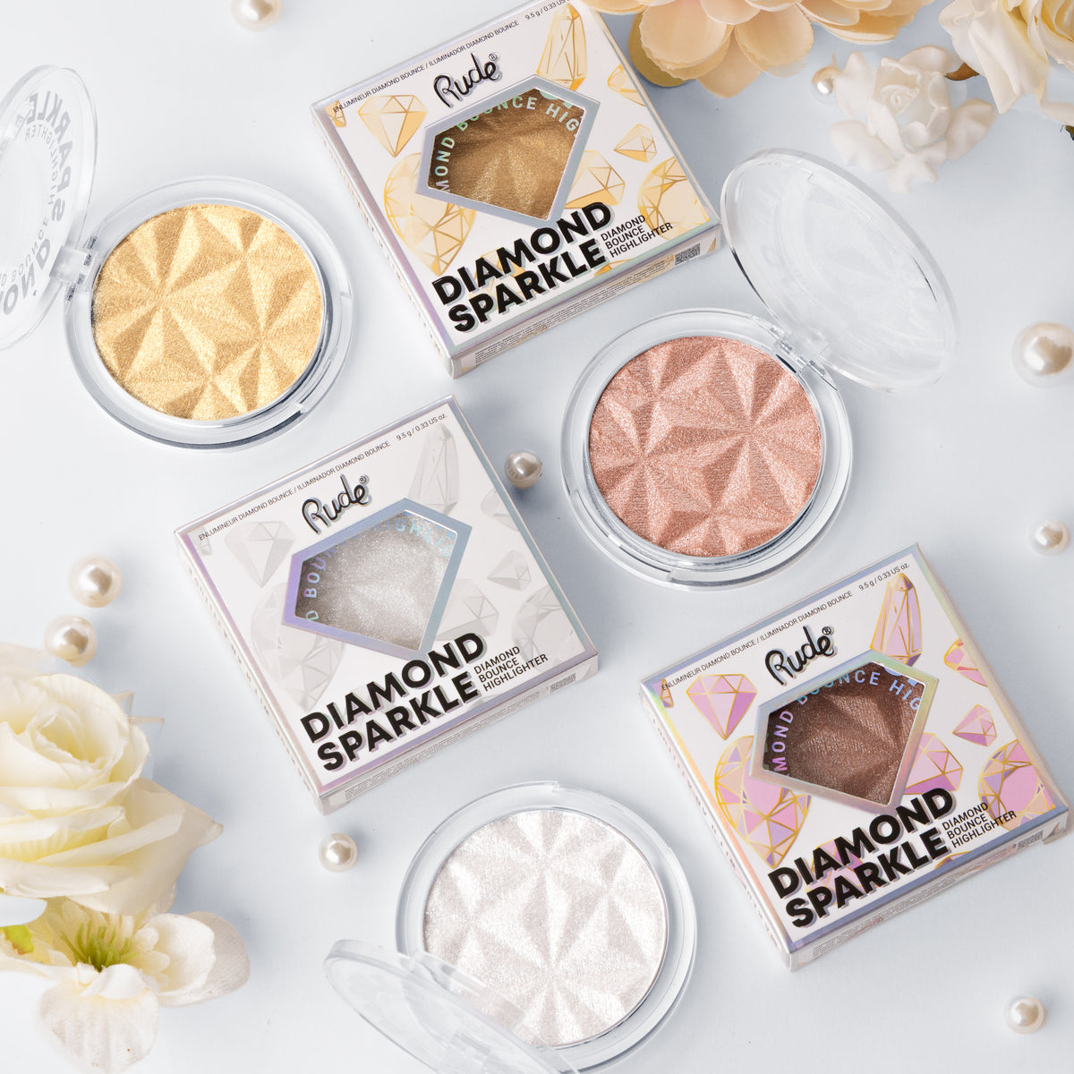 Diamond Sparkle Diamond Bounce Highlighter by Rude Cosmetics