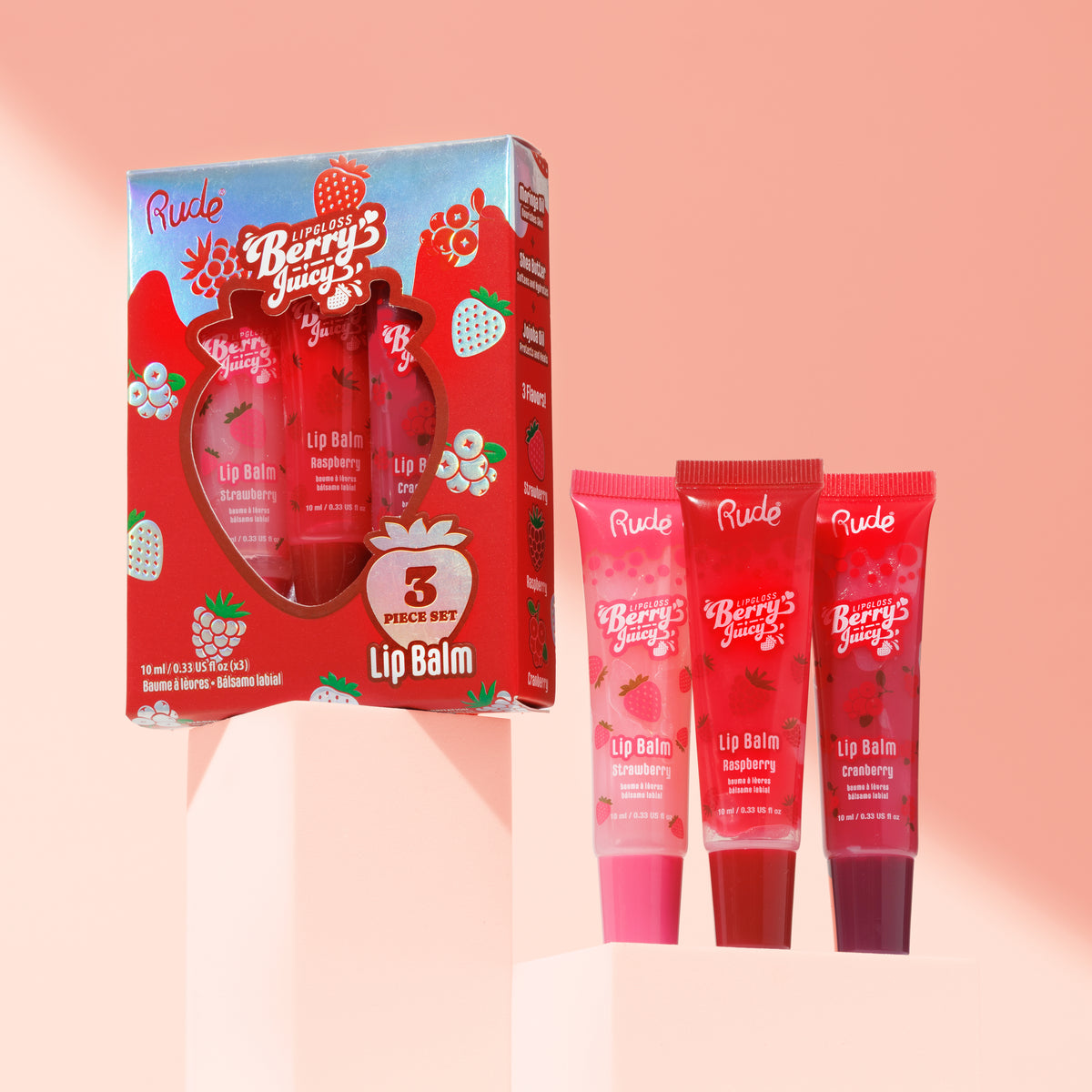 Berry Juicy Lip Balm Trio Set – Rude Cosmetics