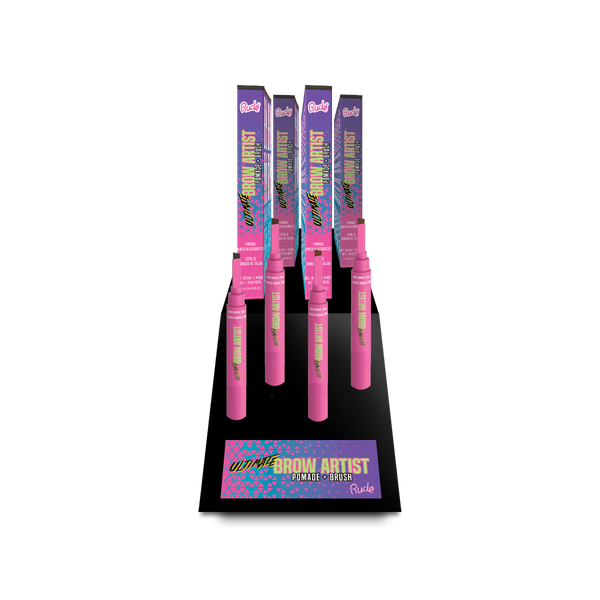Ultimate Brow Artist Pomade And Brush Display Set – Rude Cosmetics