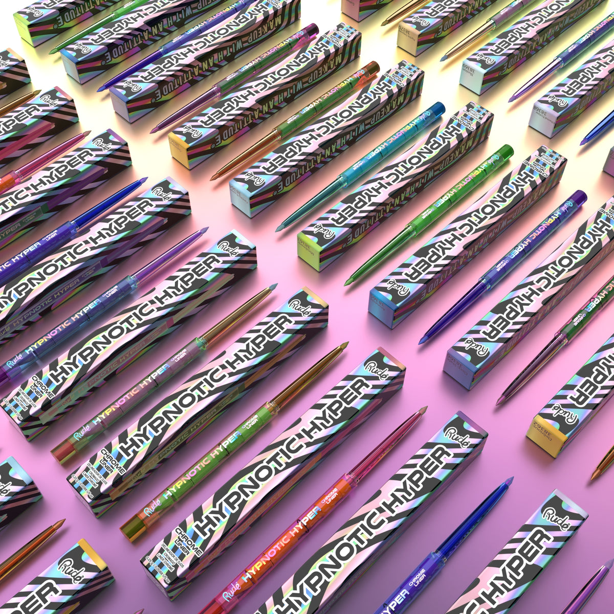 Hypnotic Hyper Chrome Liner by Rude Cosmetics - Bold Chrome Eyeliner