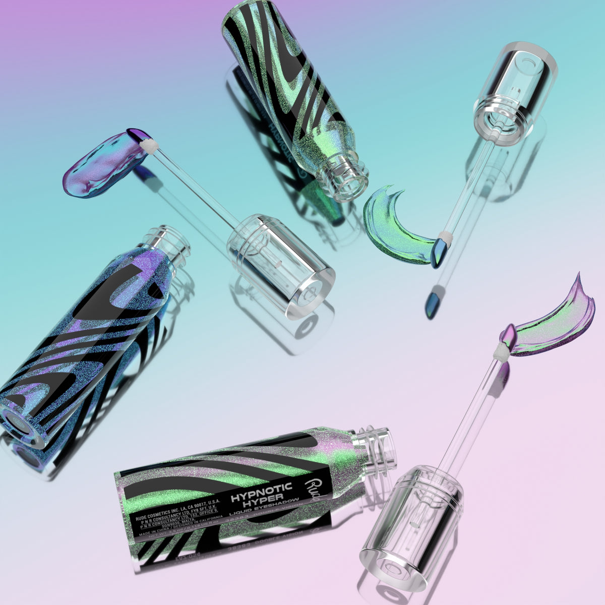 Hypnotic Hyper Liquid Eyeshadow by Rude Cosmetics - Chrome Finish