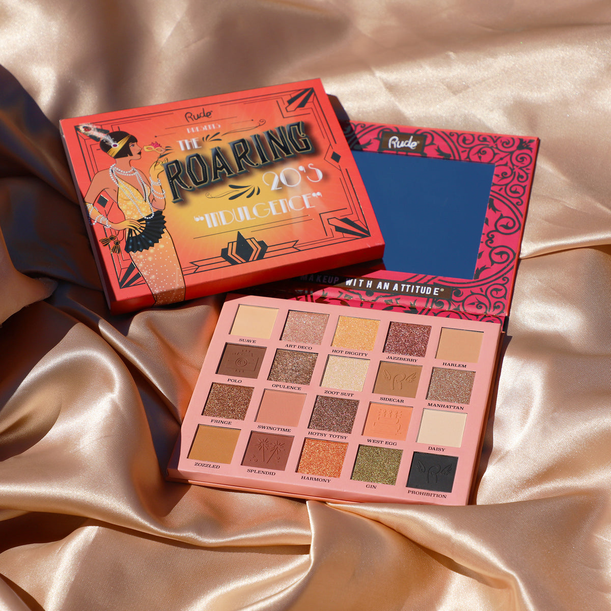 The Roaring 20's Eyeshadow Palette Carefree | RUDE Cosmetics – Rude ...