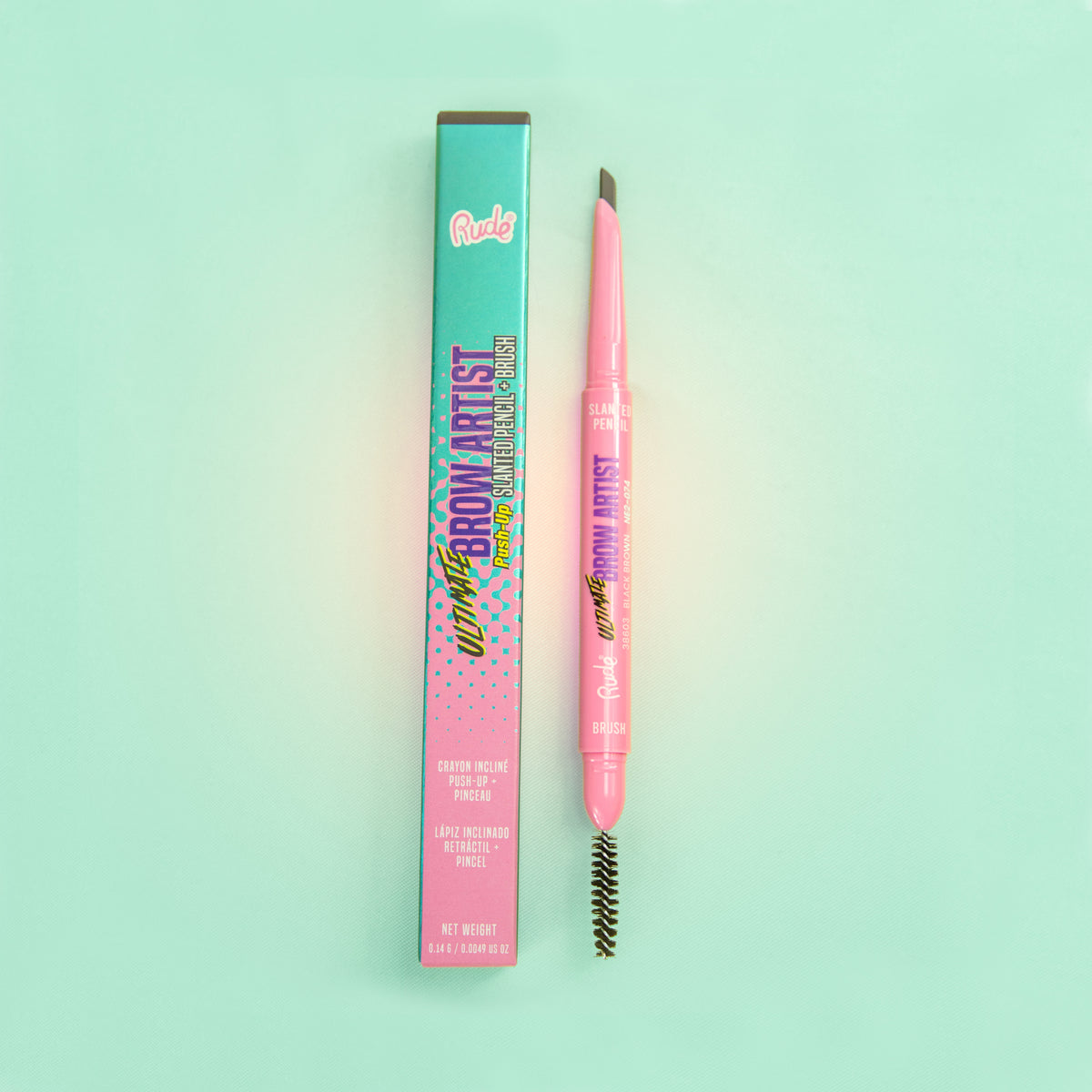 Ultimate Brow Artist Push-Up Slanted Pencil & Brush – Rude Cosmetics