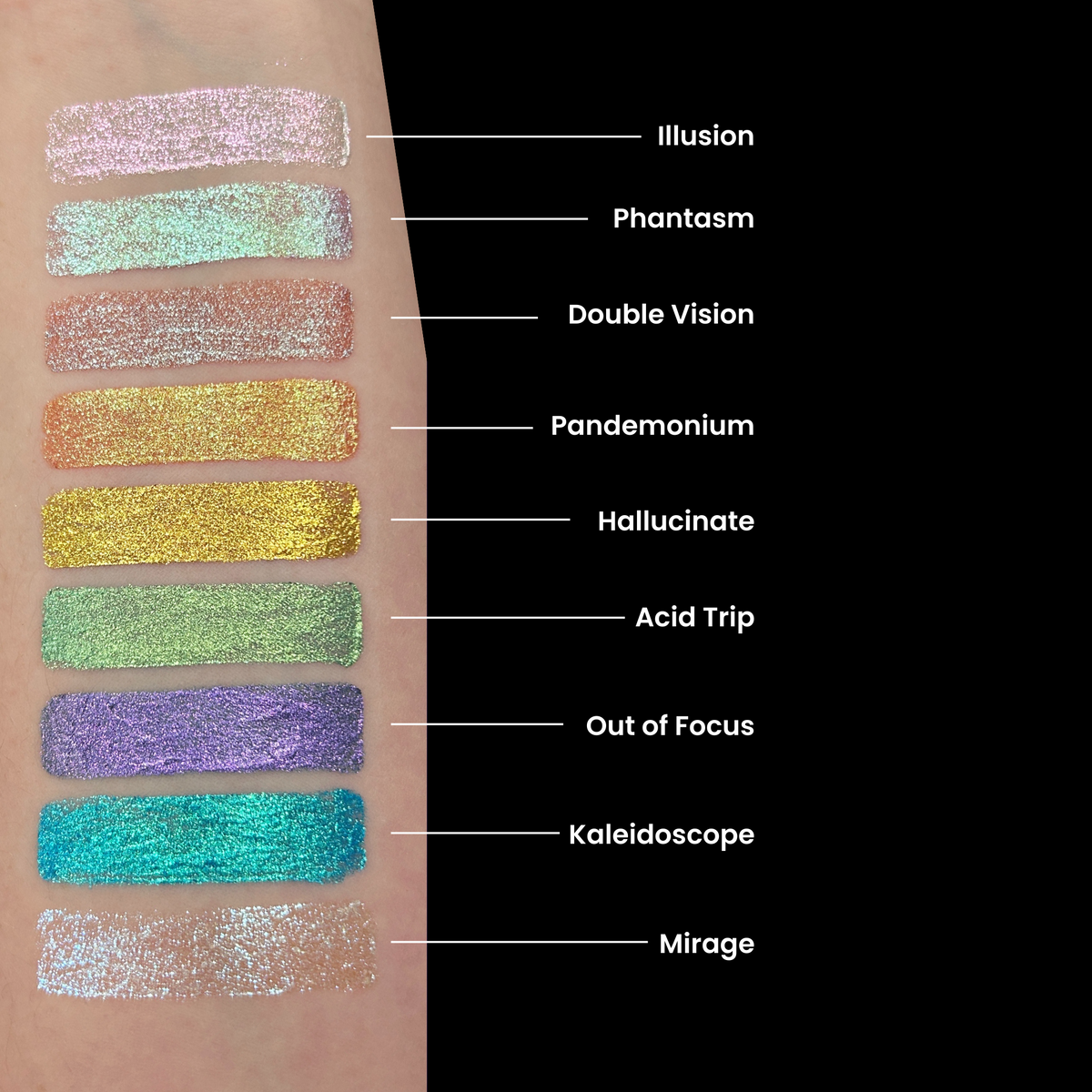 Hypnotic Hyper Liquid Eyeshadow by Rude Cosmetics - Chrome Finish