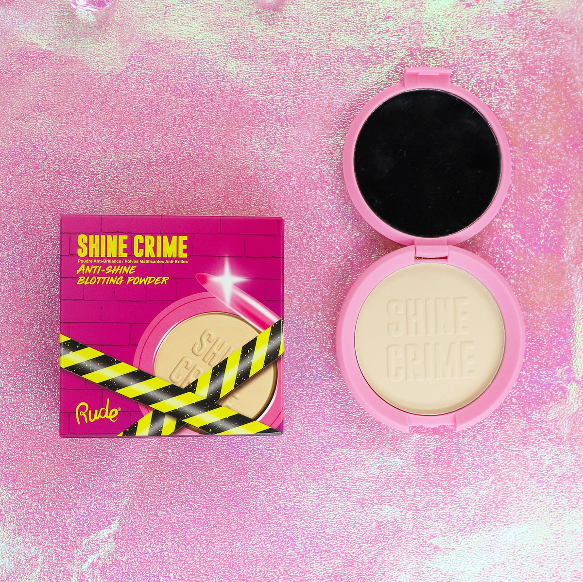 Shine Crime Anti-Shine Blotting Powder by Rude Cosmetics | Oil Control ...
