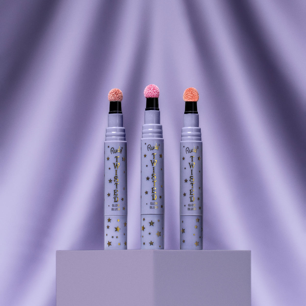 Twisted Glow Blush by Rude Cosmetics - Red Liquid Blush & Twisted Pink Glow