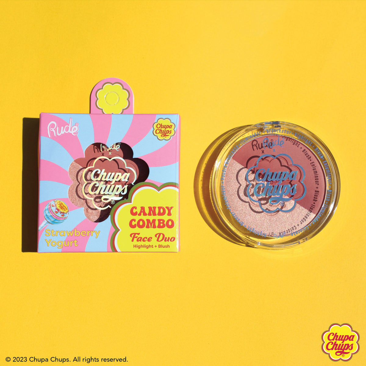 Chupa Chups Candy Combo Face Duo by Rude Cosmetics - Sweet Glow