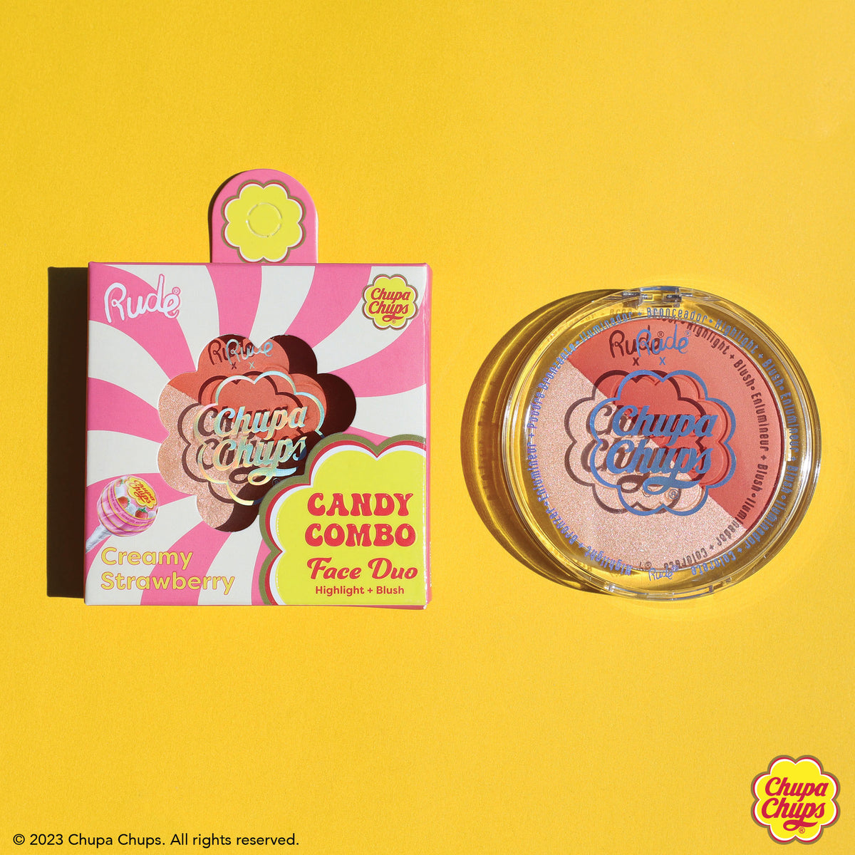 Chupa Chups Candy Combo Face Duo by Rude Cosmetics - Sweet Glow